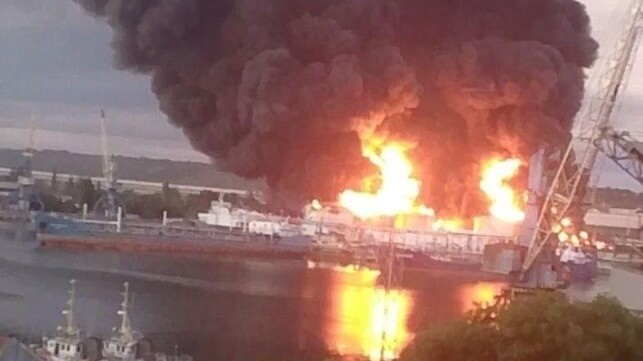 Ukraine Knocks Out Kerch Strait Ferry, Disrupting Russian Fuel Supplies