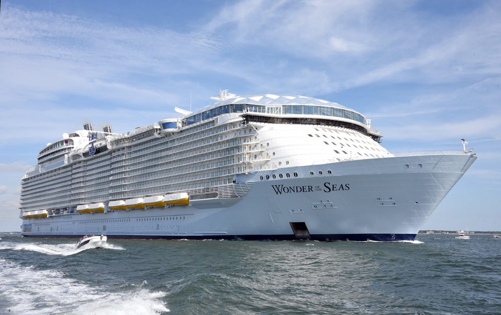 World s Largest Cruise Ship On Sea Trials