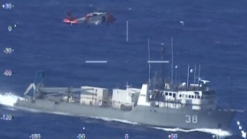 Video: USCG Medevacs Sailor From U.S. Navy Support Ship