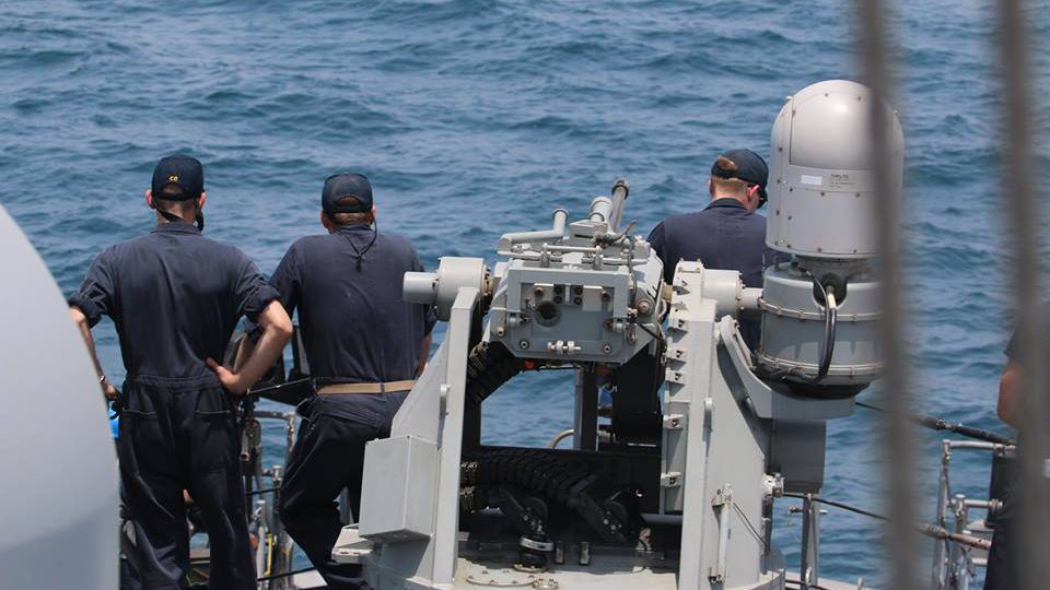 U.S. Navy Vessel Fires Warning Shots at Iranian Boat