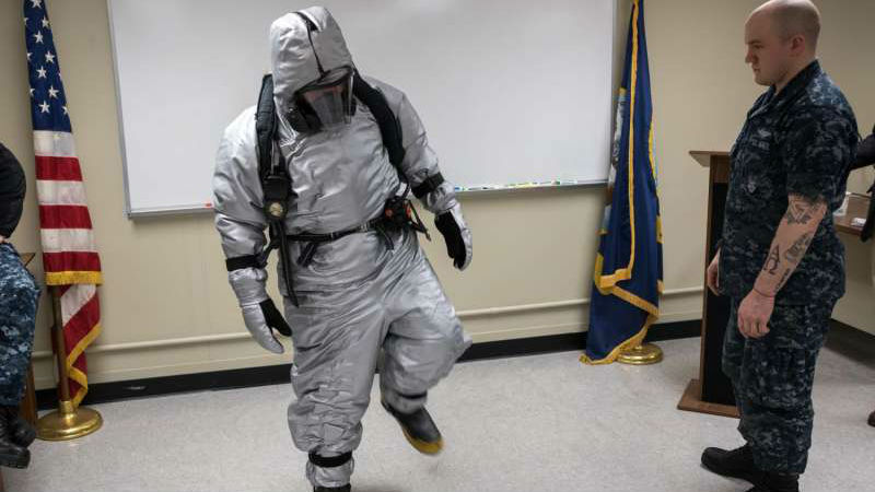 U.S. Navy Tests New Submarine Steam Suit