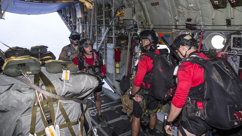 Video: Parachute Rescue Team Saves Two People Off Florida